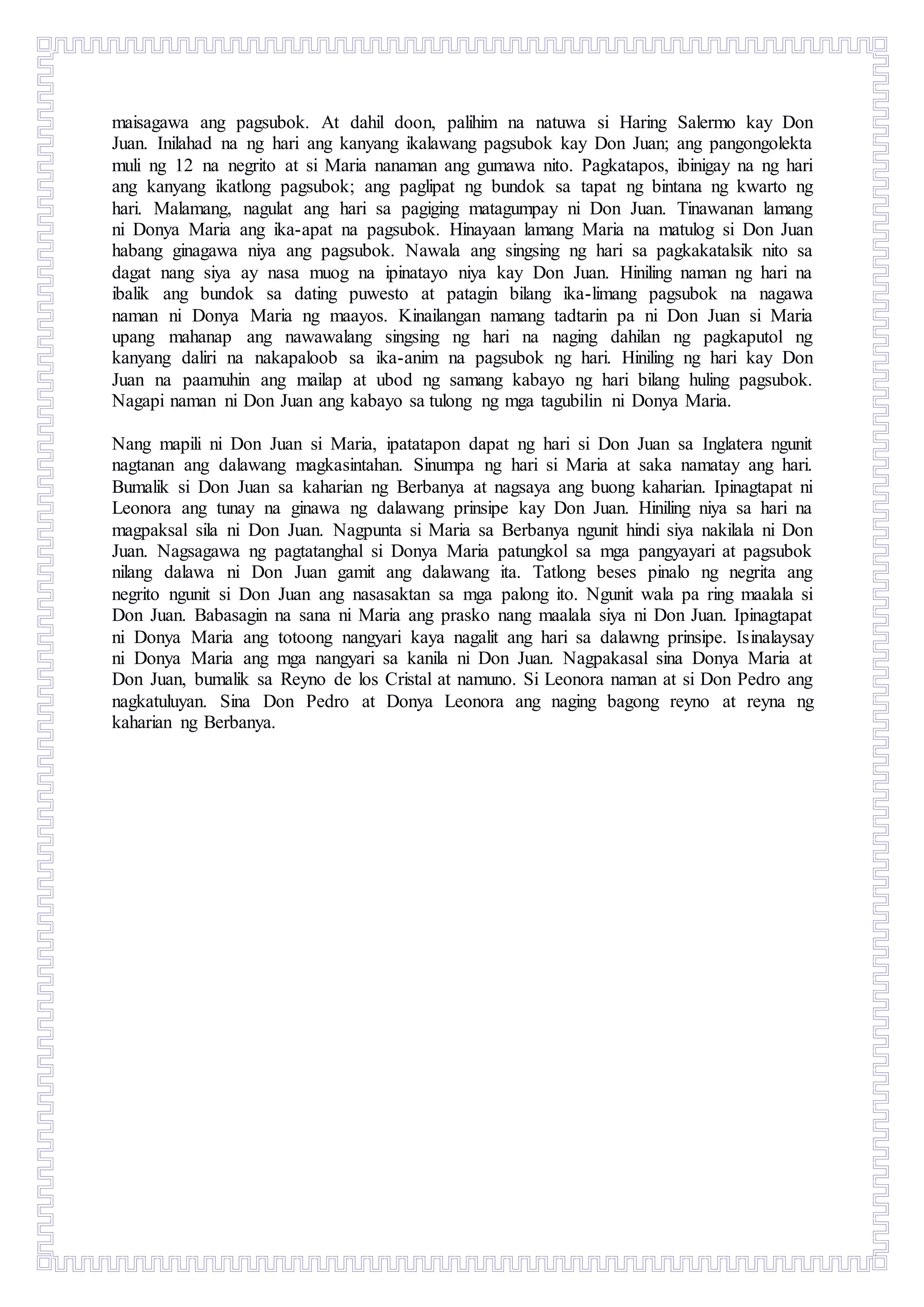 Mga tauhan sa_ibong_adarna | DOCX