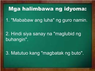 Mga Tayutay | PPTX