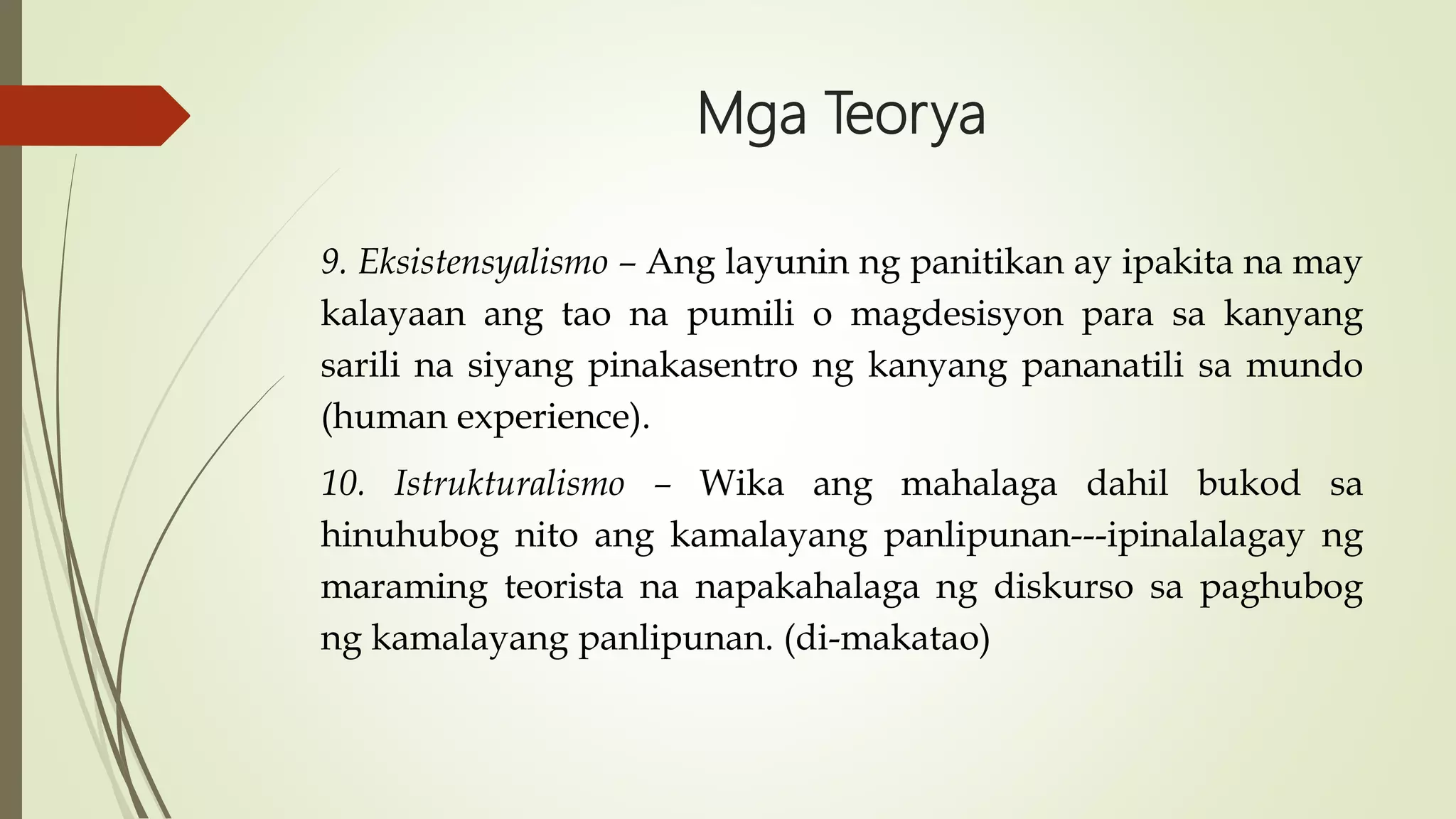 Mga teoryang pampanitikan | PPTX