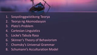 Mga Teoryang Pangwika | PPTX