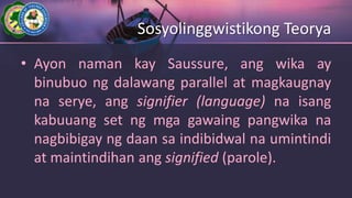 Mga Teoryang Pangwika | PPTX