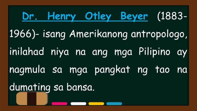 Mga teorya ng pinagmulan ng lahing pilipino | PPTX