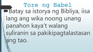 Mga teorya ng pinagmulan ng wika | PPTX