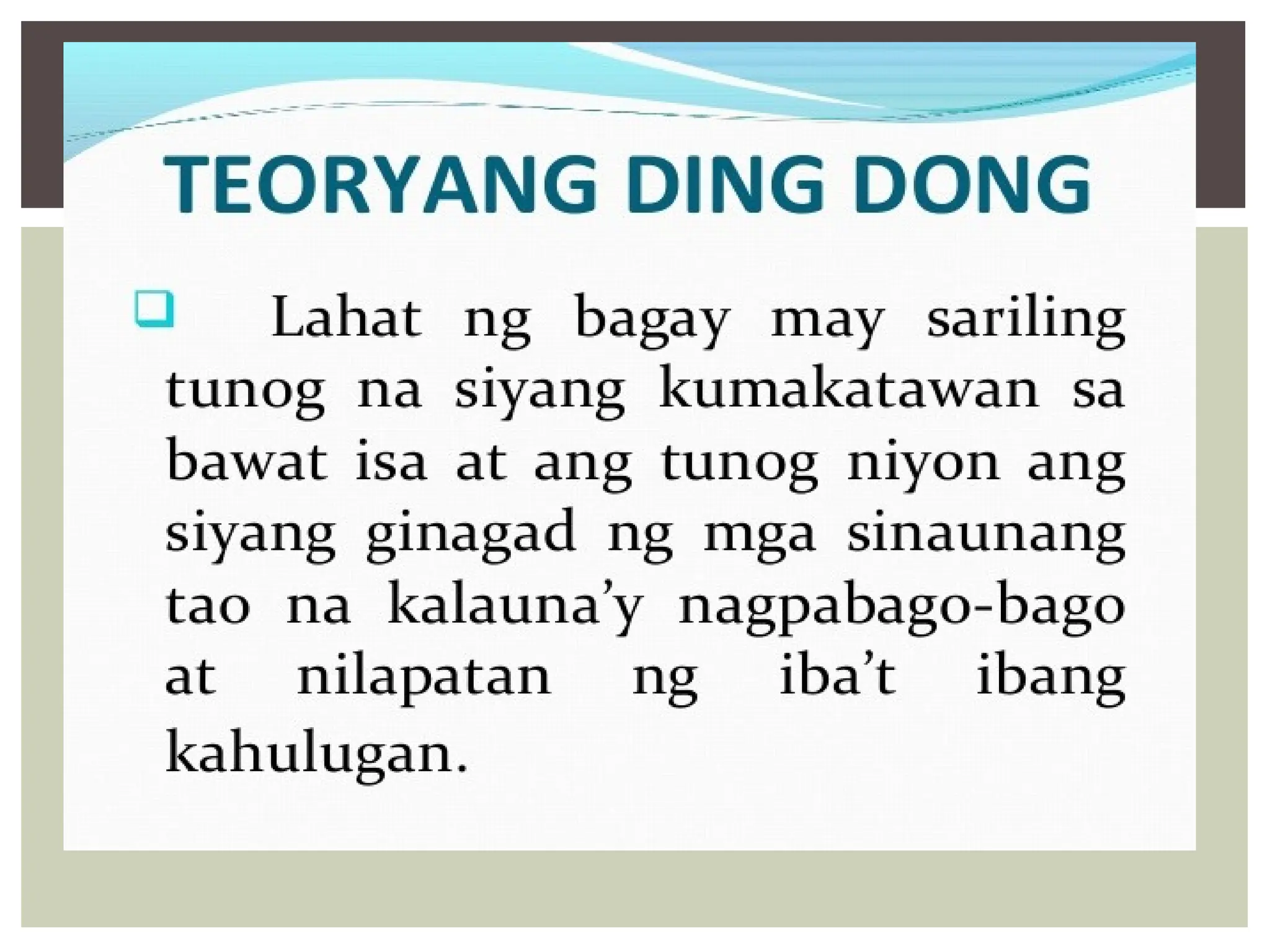 MGA TEORYA NG PINAGMULAN NG WIKA-Ikaanim na Linggo.pptx