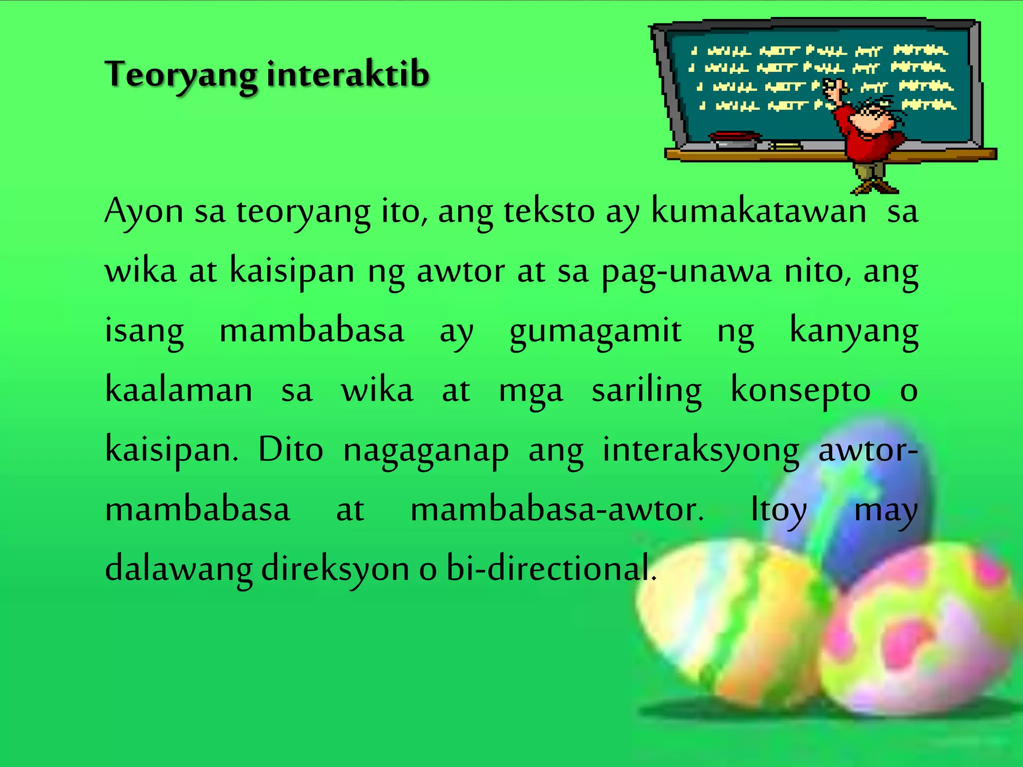 Mga teorya sa pagbasa | PPTX