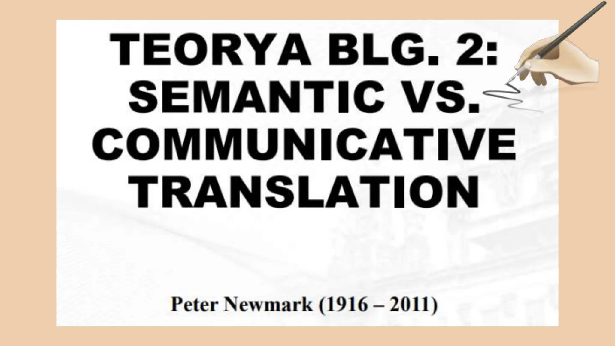 MGA TEORYA SA PAGSASALIN, FORMAL VS DYNAMIC EQUIVALENCE, SEMANTIC VS ...