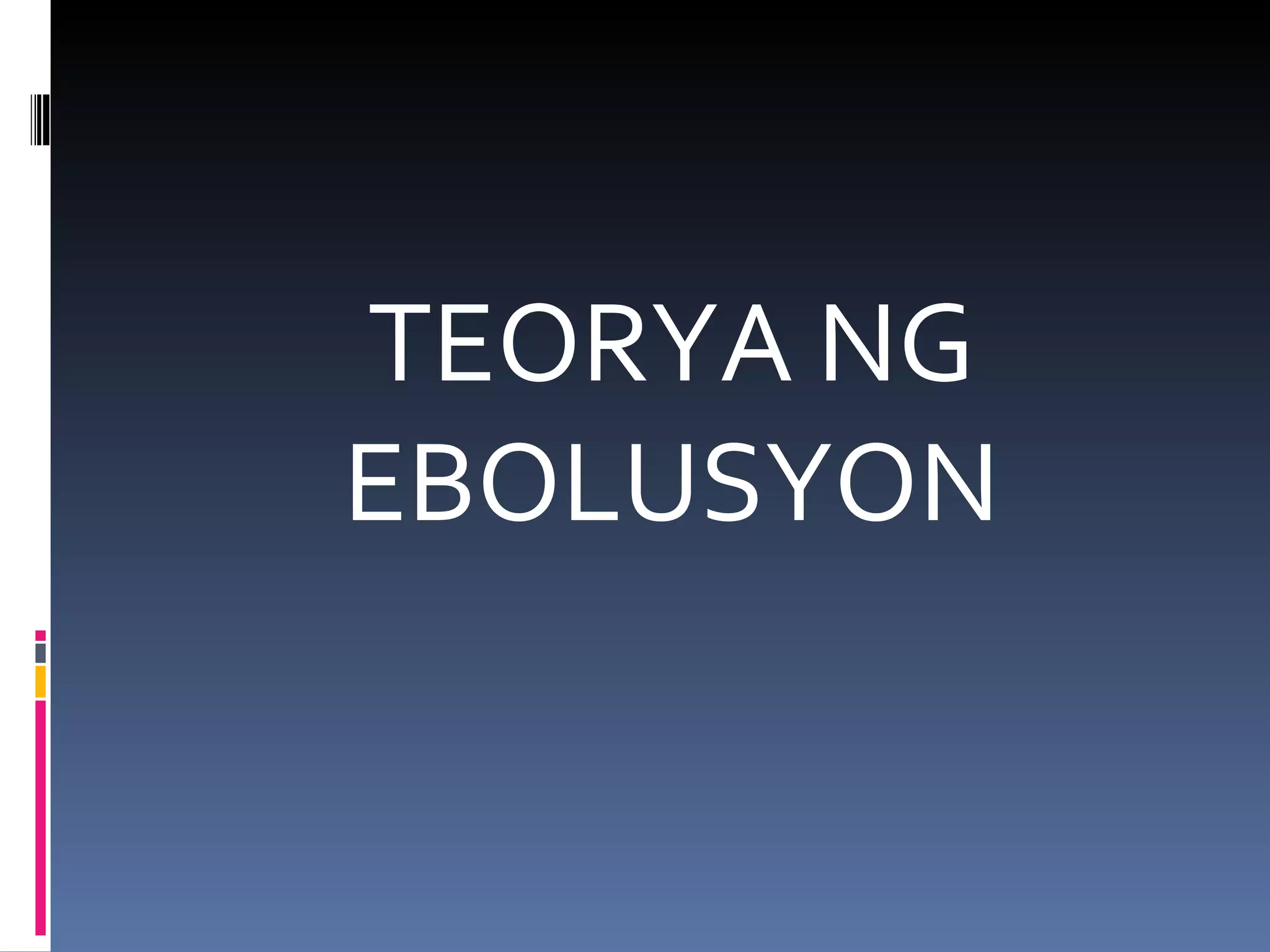 Mga teorya tungkol sa pinagmulan ng tao | PPT