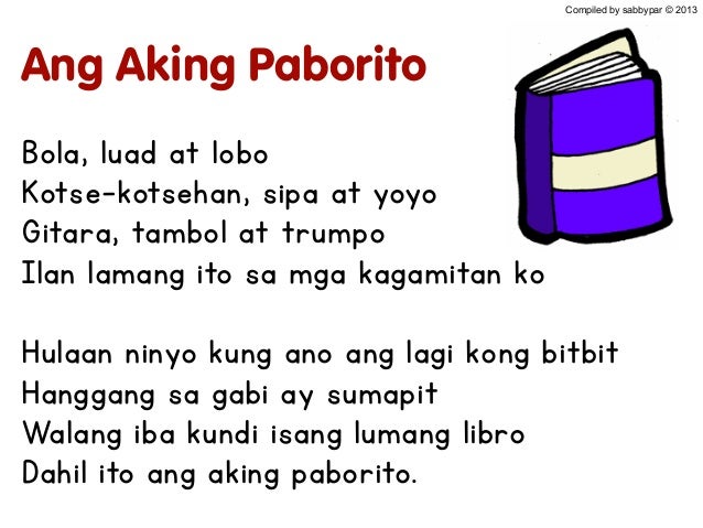 Maikling Tula Para Sa Bata Batapanga