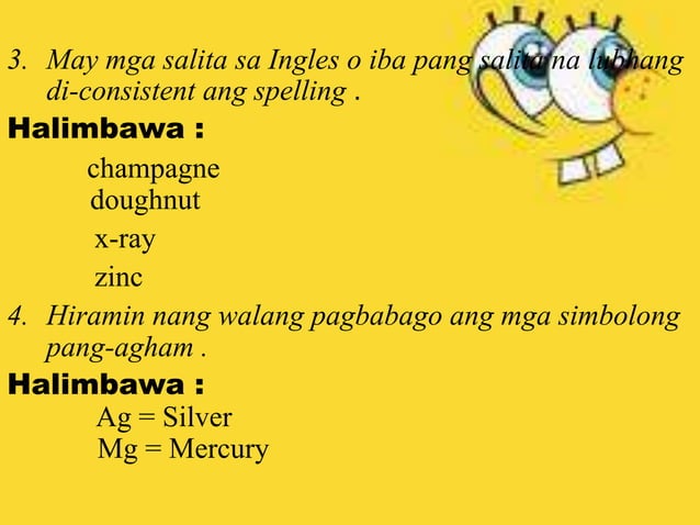 Mga tuntunin sa pagbabaybay | PPTX