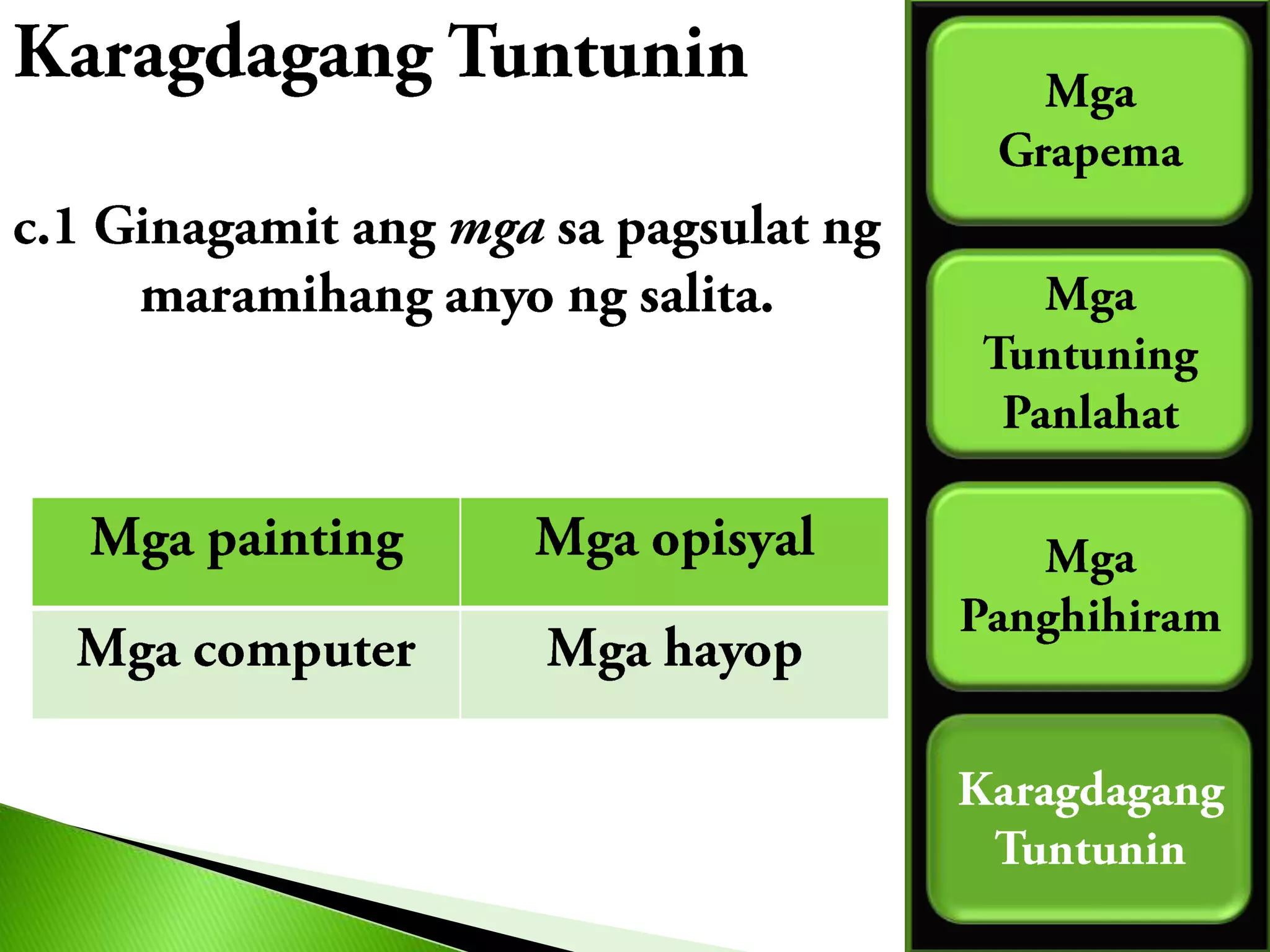 Mga tuntunin sa Pagbabaybay | PPTX