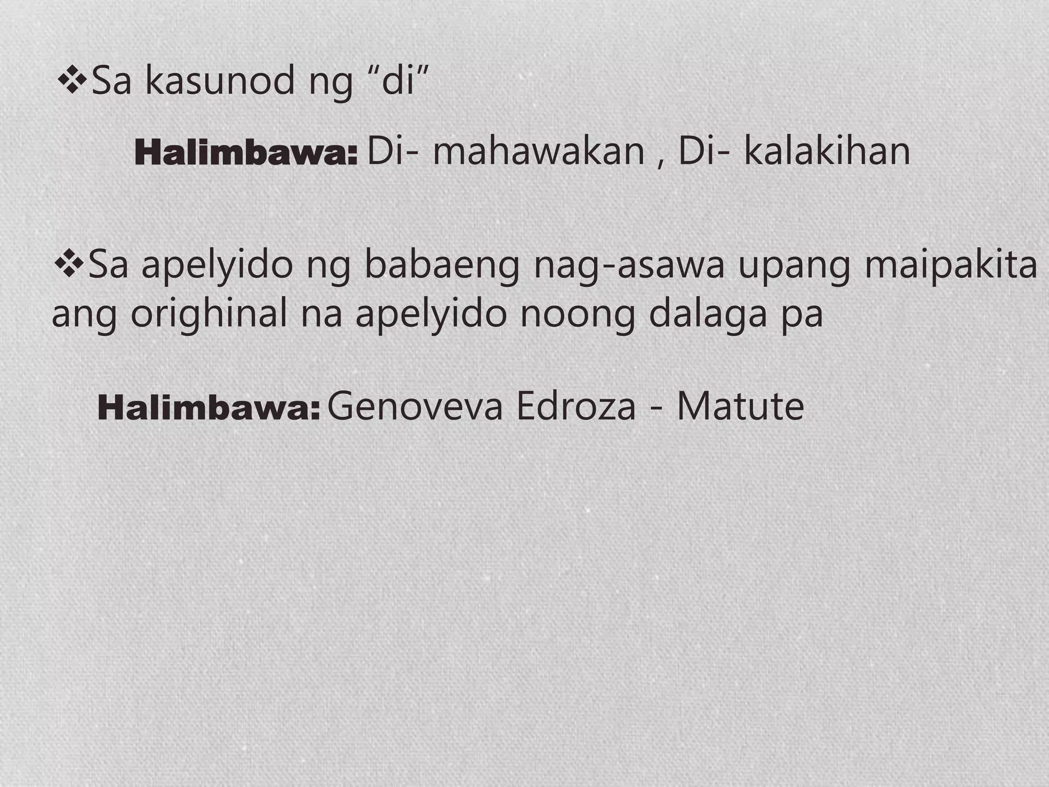 Mga tuntunin sa pagbaybay | PPTX