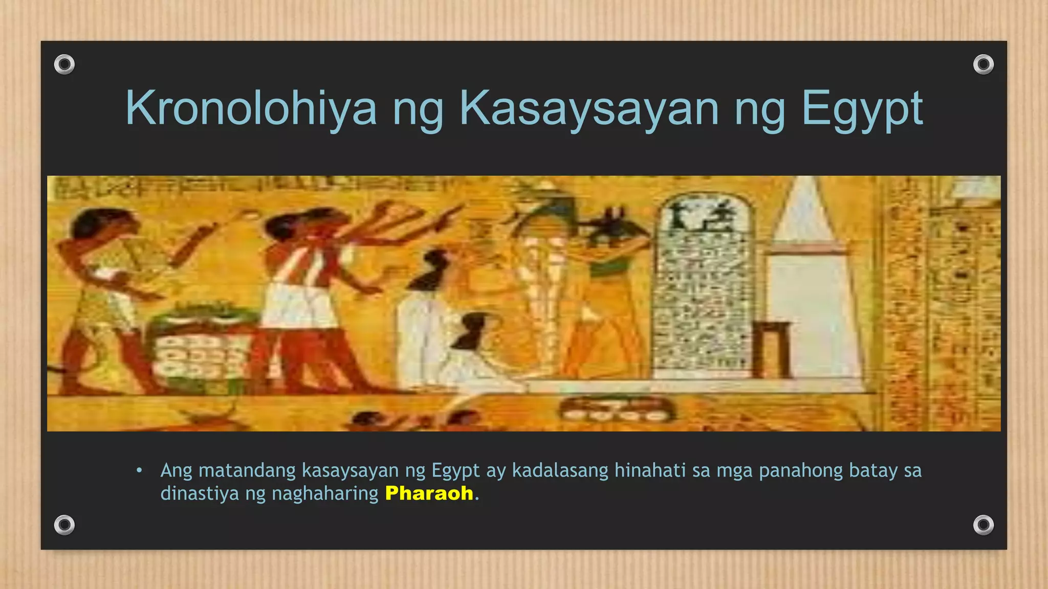 Mga unang kabihasnan sa bansang Egypt.pptx