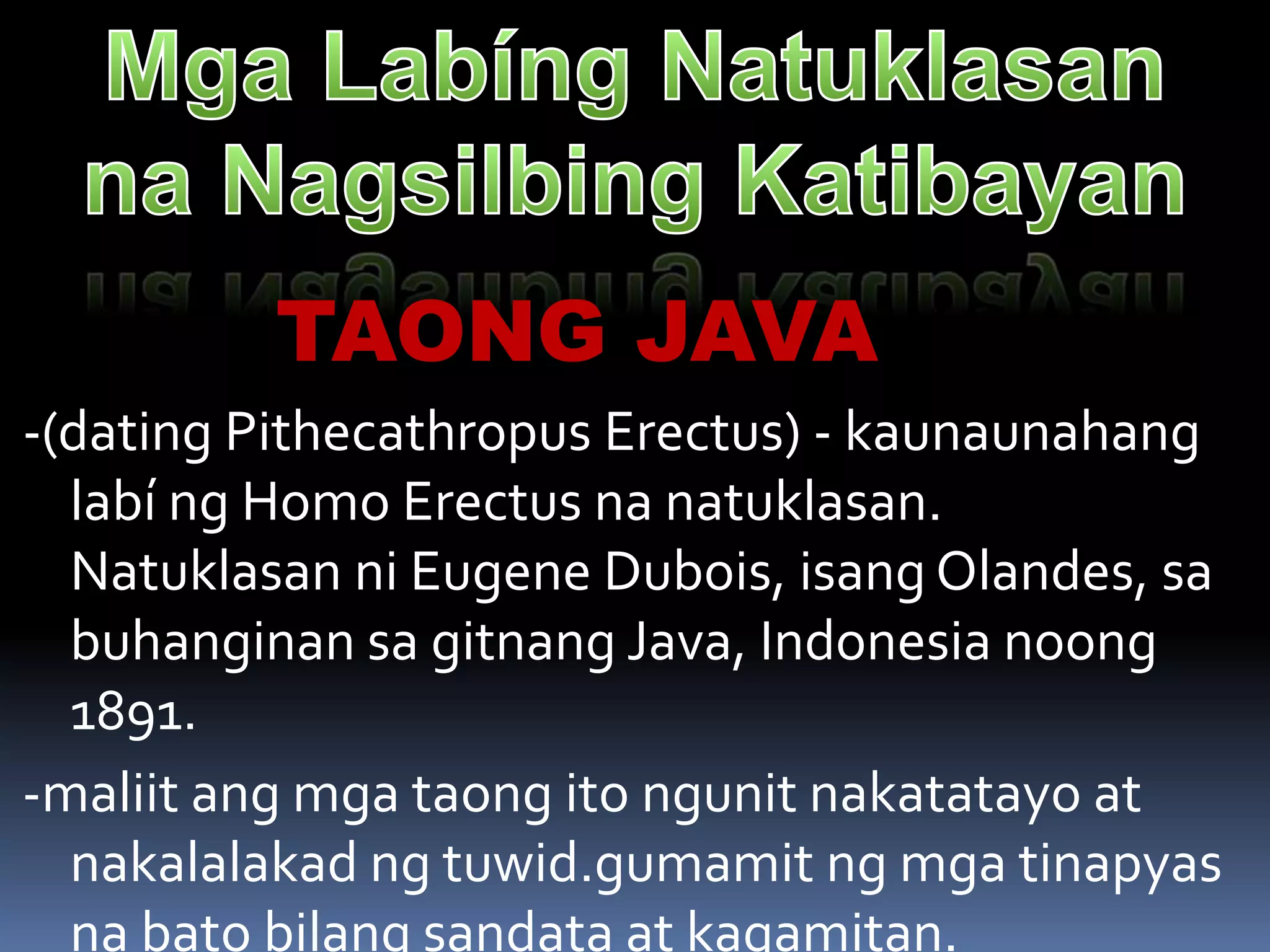 Pinagmulan ng mga Sinaunang Tao sa Daigdig | PPTX