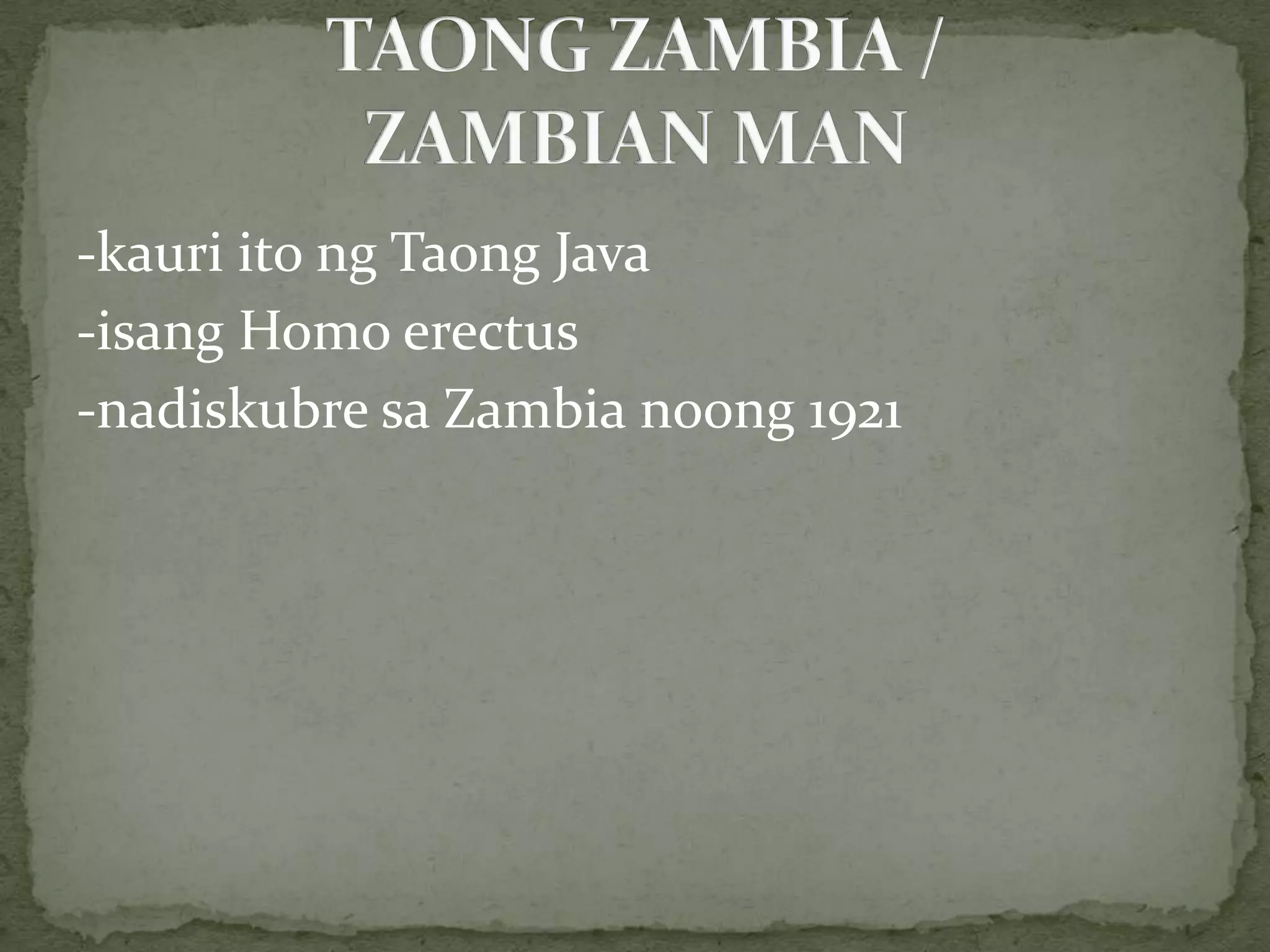 Mga unang tao at ang kanilang distribusyon sa daigdig | PPTX