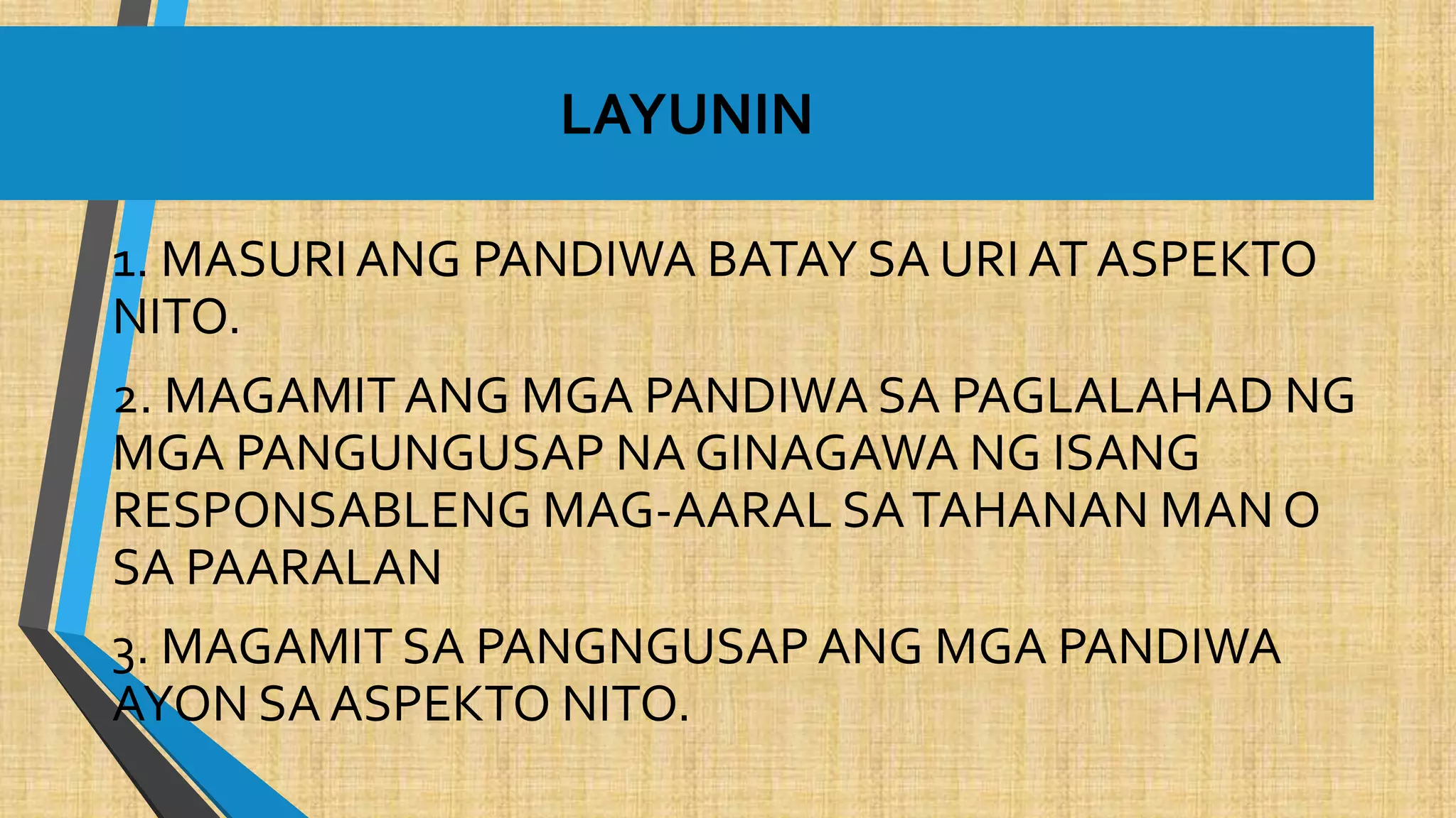 Mga uri at mga aspekto ng pandiwa GRADE5-8 | PPTX