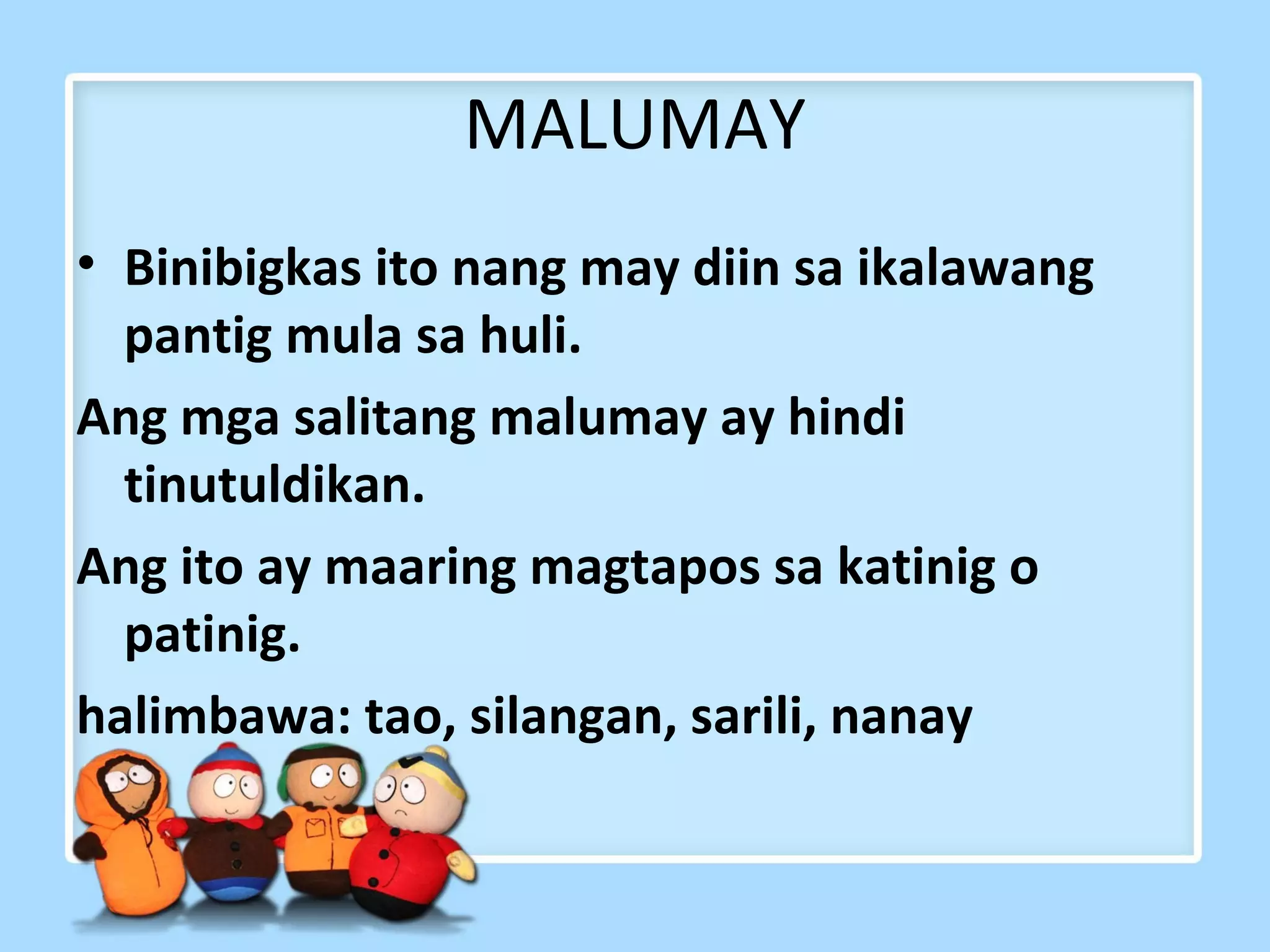 Mga uri ng diin | PPT