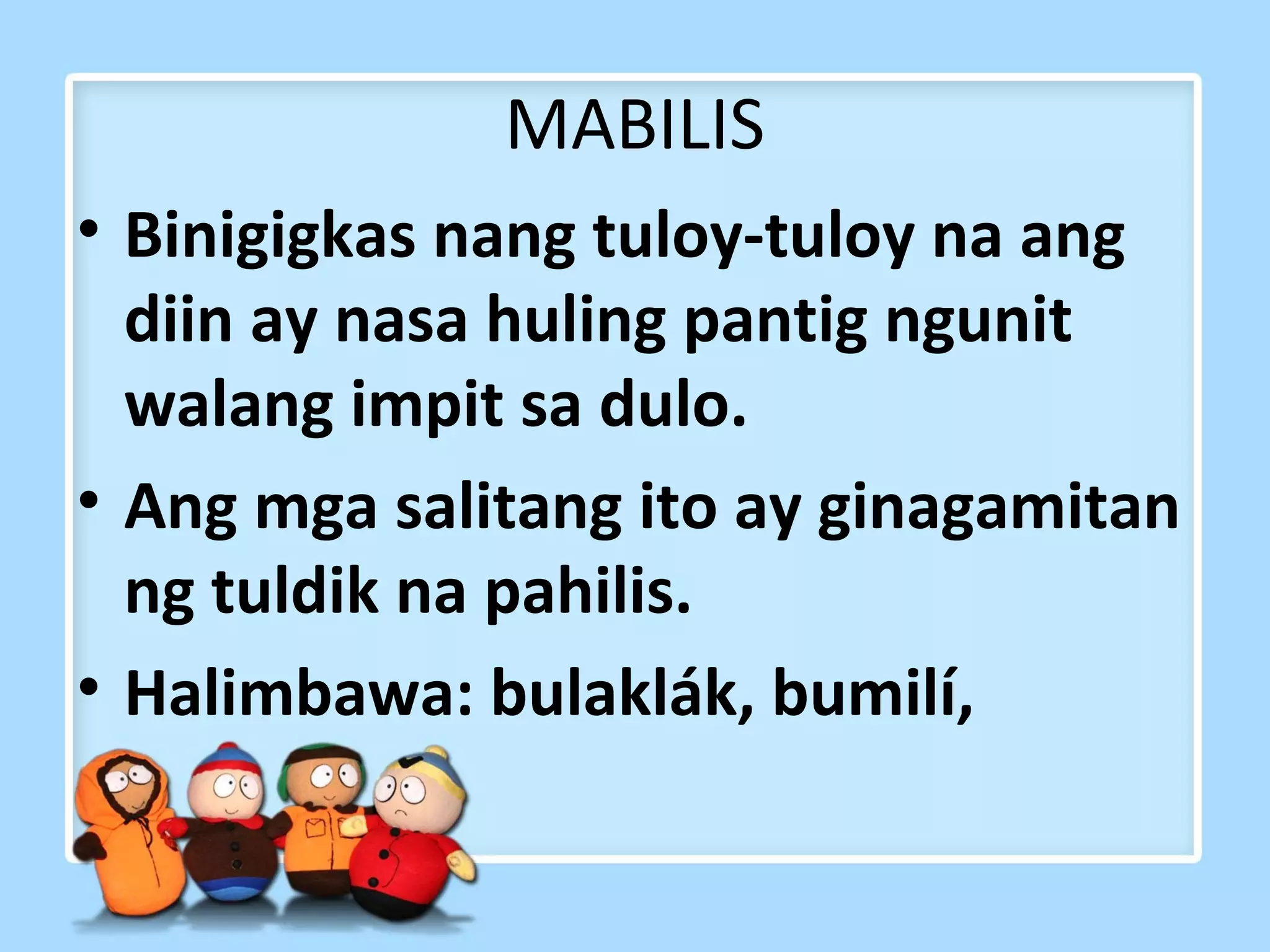 Mga uri ng diin | PPT