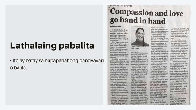 Mga Uri ng Lathalain