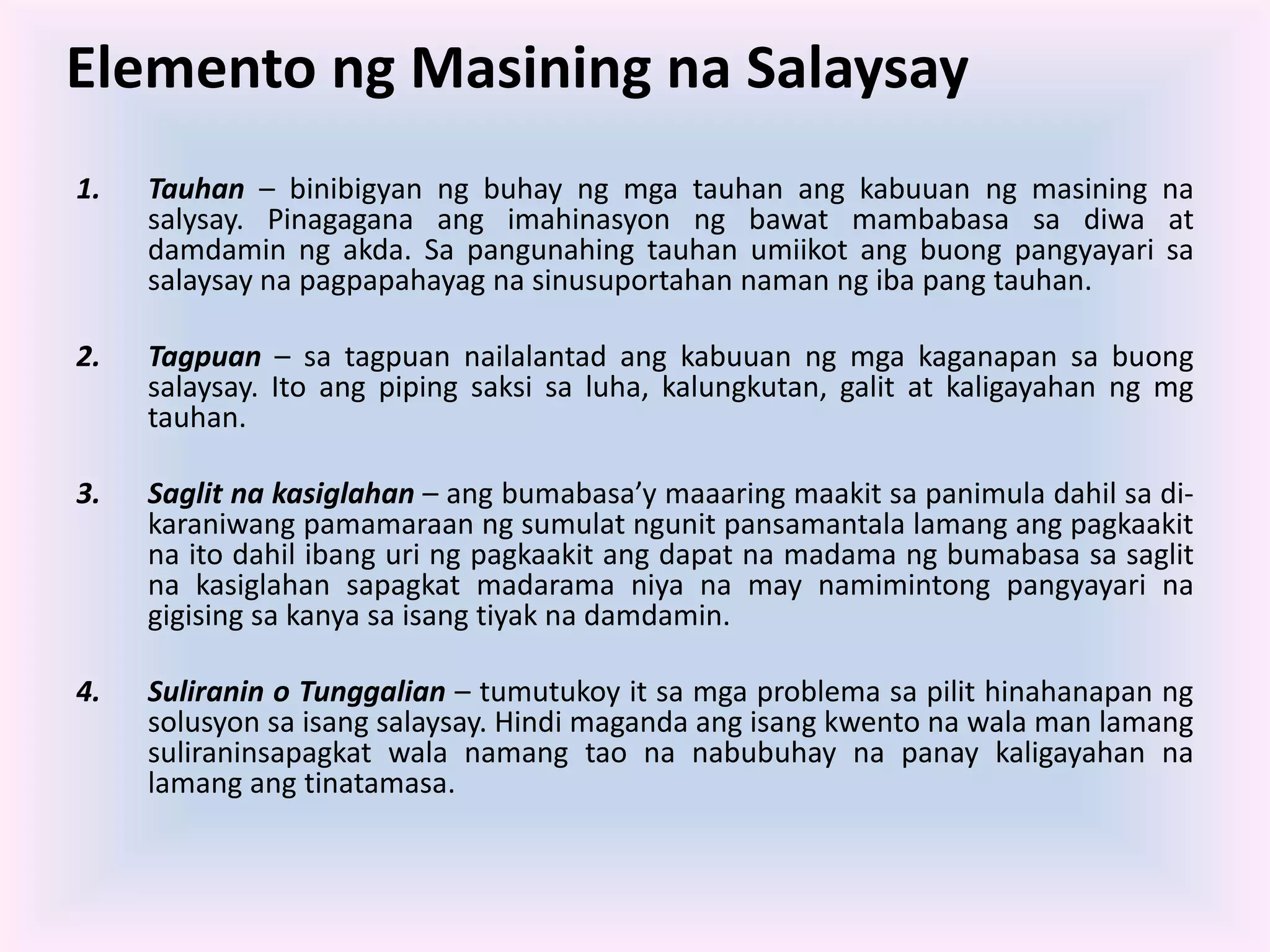 Mga uri ng masining na pagpaphahayag pagsasalaysay | PPTX
