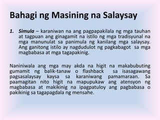 Mga uri ng masining na pagpaphahayag pagsasalaysay | PPTX