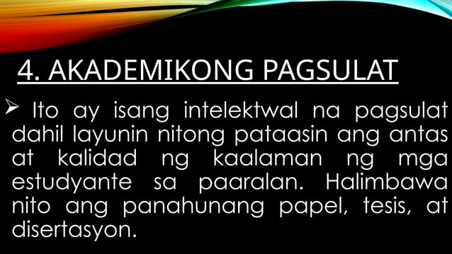 MGA URI NG PAGSULAT sa Filipino sa .pptx