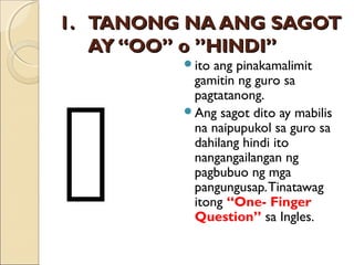 Mga uri ng pagtatanong | PPT