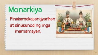Mga uri ng pamahalaan | PPTX
