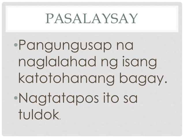 Mga uri ng pangungusap | PPTX