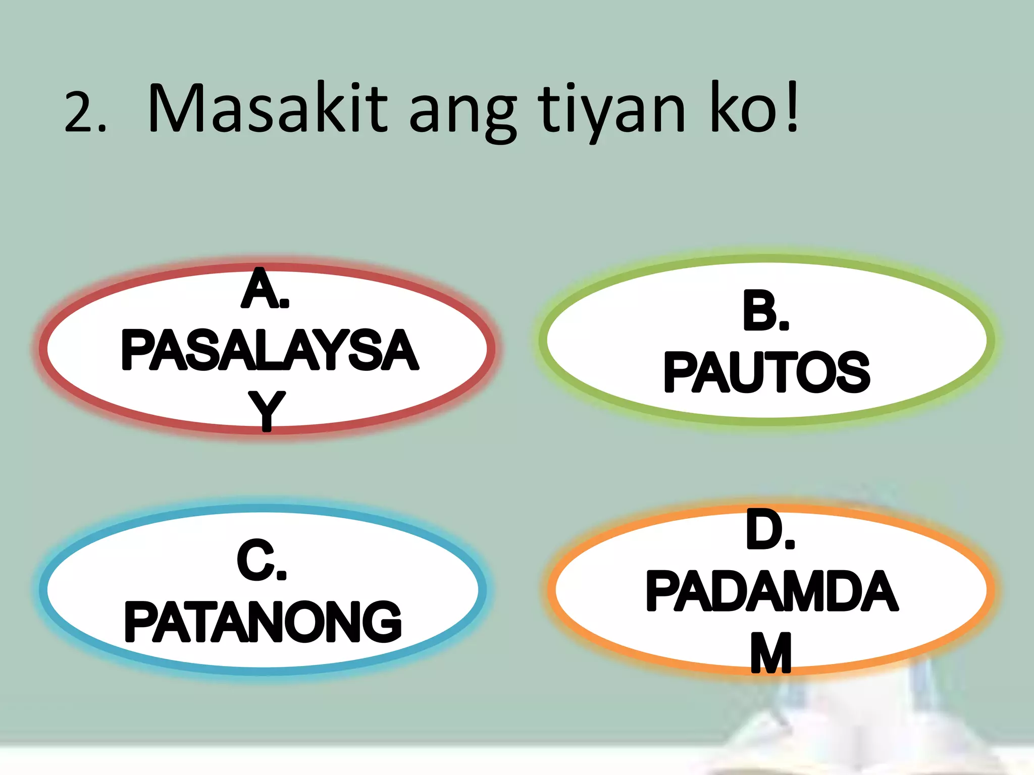 Mga Uri ng Pangungusap Ayon sa Gamit (Filipino I) | PPTX
