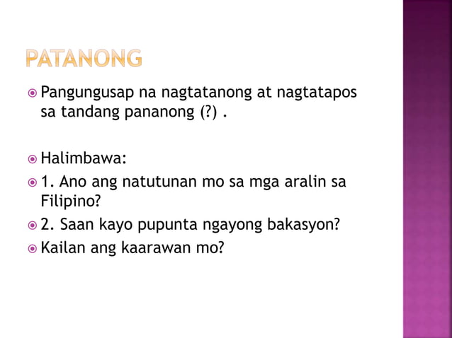 Mga Uri ng Pangungusap Ayon sa Gamit.pptx