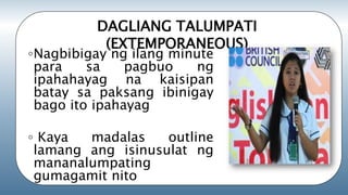 MGA URI NG TALUMPATI | PPTX