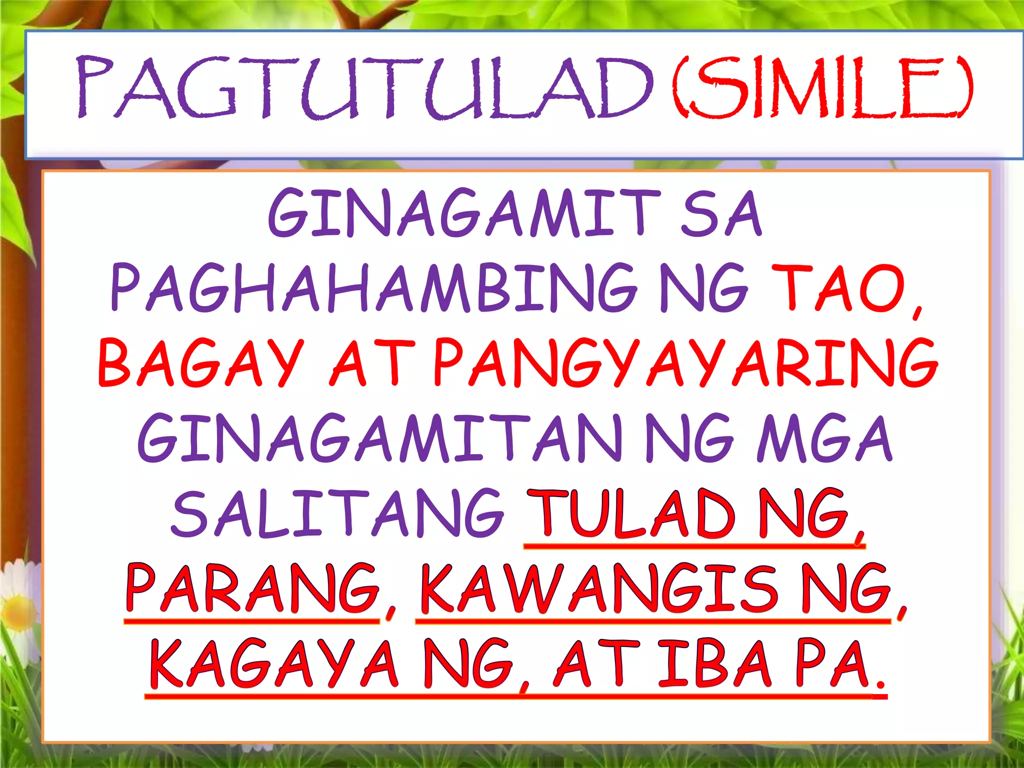 Mga uri ng tayutay | PPTX