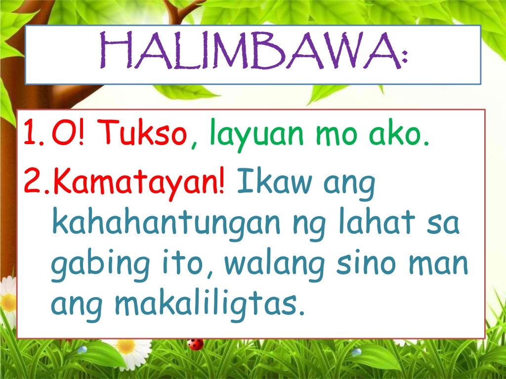 Tayutay Halimbawa Ng Tayutay Mga Uri Ng Tayutay Atbp