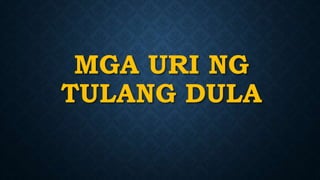 MGA URI NG TULA | PPTX
