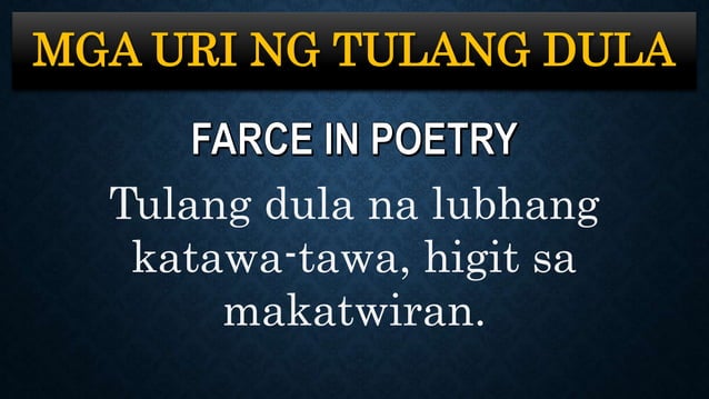 MGA URI NG TULA | PPTX