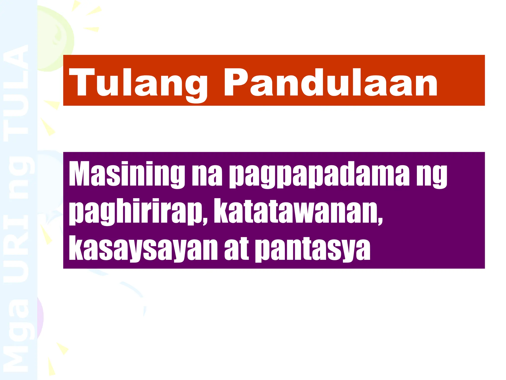 Mga Uri ng Tula.ppt ARALIN SA FILIPINO GRADE 8 | PPT