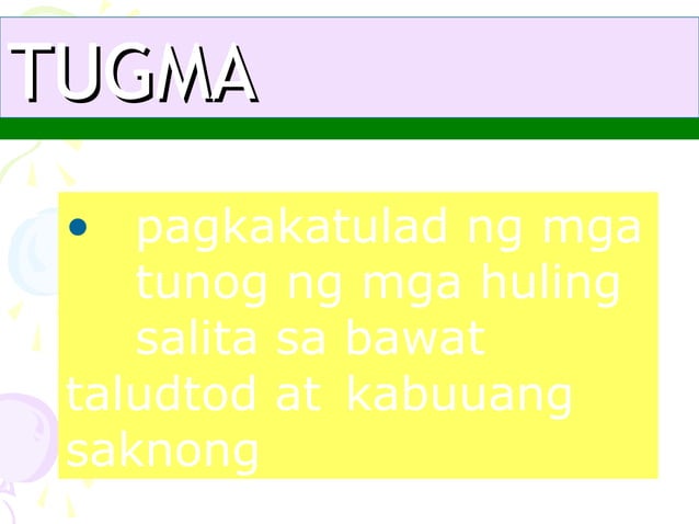 Mga Uri ng Tula.ppt ARALIN SA FILIPINO GRADE 8 | PPT