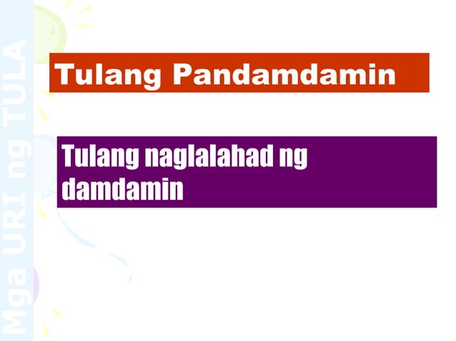 Mga Uri ng Tula.ppt ARALIN SA FILIPINO GRADE 8 | PPT