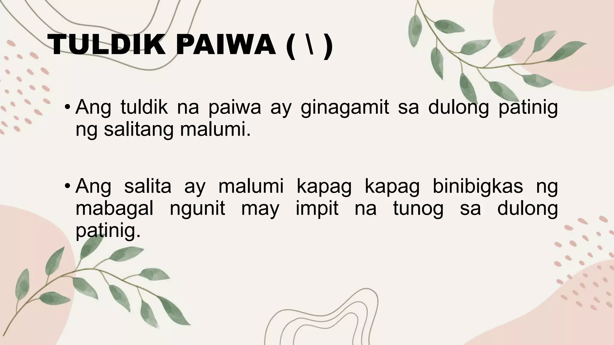 MGA URI NG TULDIK AT TRANSKRIPSYON.pptx