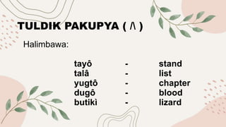 MGA URI NG TULDIK AT TRANSKRIPSYON.pptx