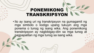 MGA URI NG TULDIK AT TRANSKRIPSYON.pptx
