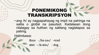 MGA URI NG TULDIK AT TRANSKRIPSYON.pptx