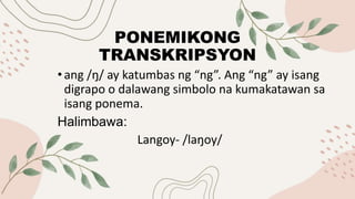 MGA URI NG TULDIK AT TRANSKRIPSYON.pptx