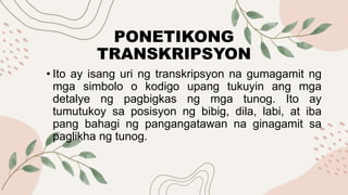 MGA URI NG TULDIK AT TRANSKRIPSYON.pptx