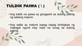 MGA URI NG TULDIK AT TRANSKRIPSYON.pptx