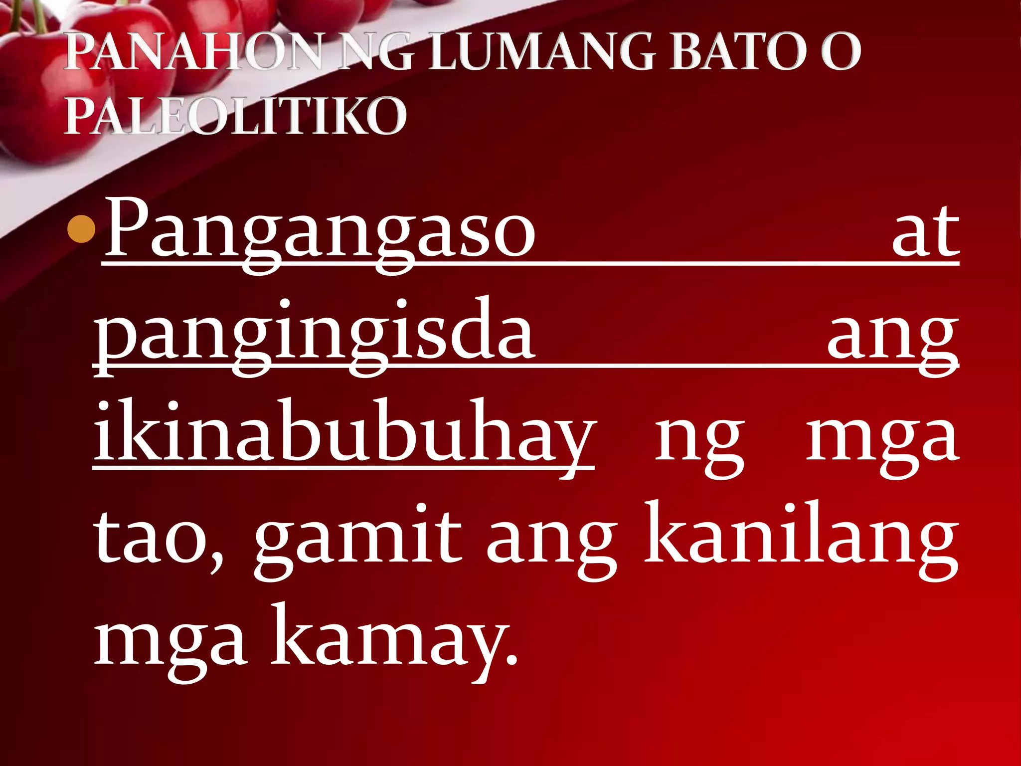 Mga yugto ng pagunlad ng sinaunang tao. (Paleolitiko,Meso,Neo at Metal ...