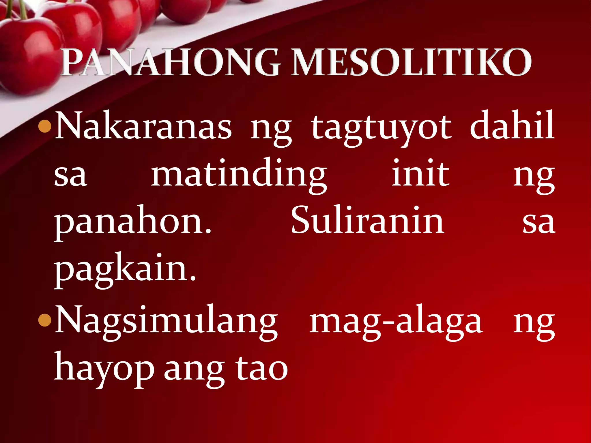 Mga yugto ng pagunlad ng sinaunang tao. (Paleolitiko,Meso,Neo at Metal ...