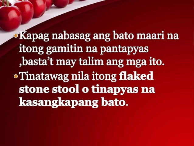 Mga yugto ng pagunlad ng sinaunang tao. (Paleolitiko,Meso,Neo at Metal ...
