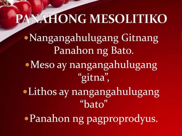Mga yugto ng pagunlad ng sinaunang tao. (Paleolitiko,Meso,Neo at Metal ...