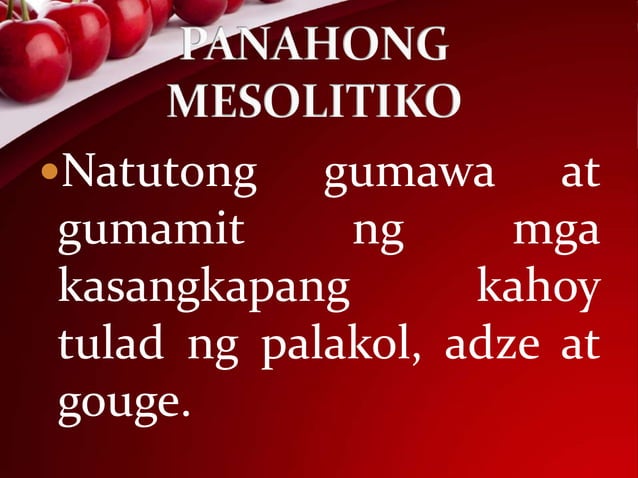 Mga yugto ng pagunlad ng sinaunang tao. (Paleolitiko,Meso,Neo at Metal ...